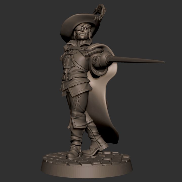 3D Printable Drow Mercenary by Bite the Bullet